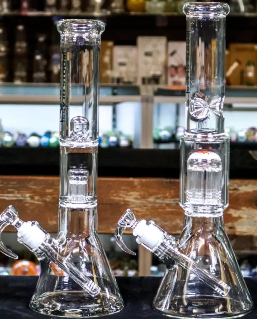 14″ 5mm Matrix Perc Beaker | Roots Glass